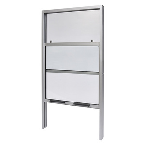 CRL Satin Anodized 15" x 30" Vertical Sliding Service Windows with 1/4 ...