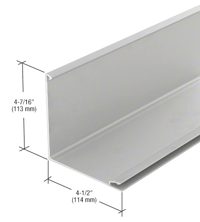 CRL-U.S. Aluminum Blank Corner Post Half Section, Clear Anodized - 24 ...