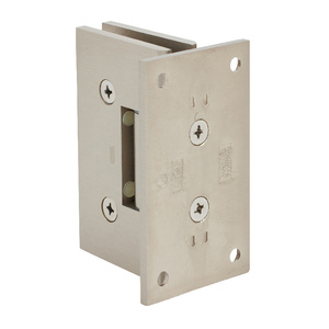 CRL Brushed Nickel Victoria Series Wall Mount Full Back Plate Hinge | CRL