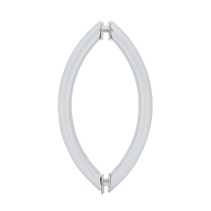 CRL Polished Chrome 8" Crescent Style Back-to-Back Pull Handles Without ...