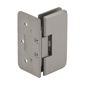 CRL Brushed Nickel Petite 044 Series Wall Mount Offset Back Plate Hinge ...