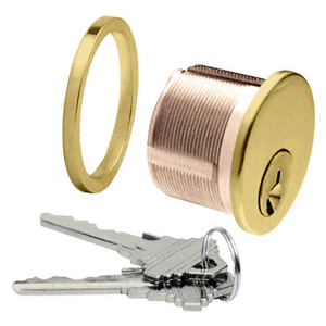 CRL Polished Brass Mortise Keyed Randomly Cylinder | CRL