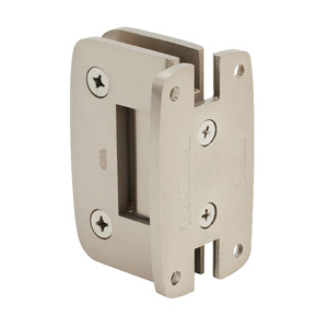 CRL Brushed Nickel Roman 037 Series Wall Mount 'H' Back Plate Hinge | CRL