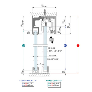 CRL 695 Series Satin Anodized Sliding Door with Fixed Panel Kit with ...