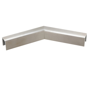 CRL Brushed Stainless 11 Gauge Cap Rail for 3/4" Monolithic Tempered ...