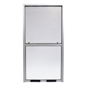 CRL Satin Anodized 15" x 30" Vertical Sliding Service Windows with 1/4 ...