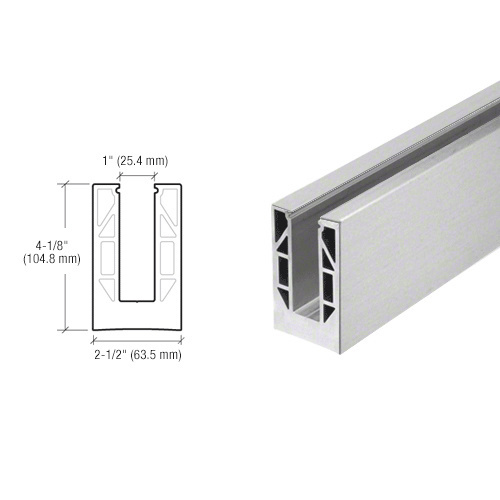 CRL 8B Series Custom Size Base Shoe with Brushed Stainless Steel ...