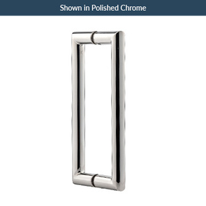 Matte Black 8" Mitered Style Back to Back Handles | USH