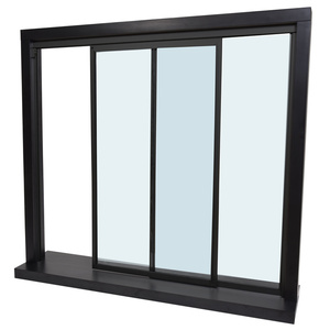 CRL Florence Black Bronze Anodized Factory Glazed "XO" Model with 1/4 ...