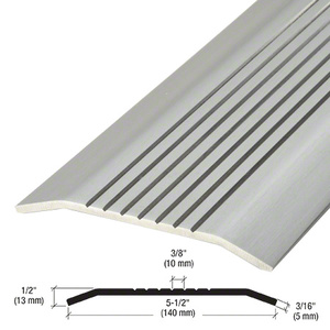 CRL Brushed Stainless 5-1/2" Commercial Saddle Threshold - 72" | CRL