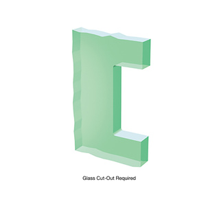 CRL Satin Anodized 4" x 10" Non-Handed Center Lock With Hook Throw ...