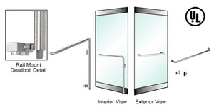 CRL-Blumcraft® Brushed Stainless Right Hand Reverse Rail Mount Keyed ...