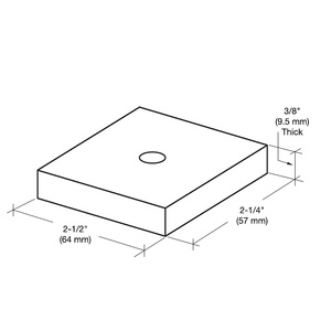 CRL Aluminum Drain Block for B5S Base Shoe - 10/Pk | CRL
