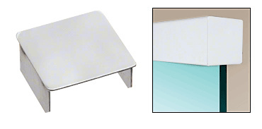 CRL Mill Aluminum 2" Square Premium Cap Rail for 1/2" or 5/8" Glass ...