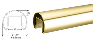 CRL Polished Brass 63.5 mm 90 Degree Vertical Corner for 21.52 mm or 25 ...