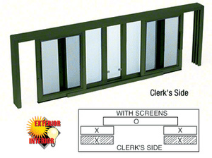CRL Custom KYNAR® Painted Horizontal Sliding Service Window XOX Format ...
