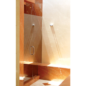 CRL Brushed Nickel 8" Single-Sided Solid Brass 3/4" Diameter Pull Handle with Metal Washers | CRL