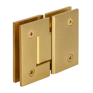 CRL Satin Brass Geneva 180 Series 180 Degree Glass-to-Glass Standard ...