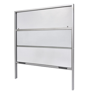 CRL Satin Anodized 36" x 36" Vertical Sliding Service Windows with 1/4 ...