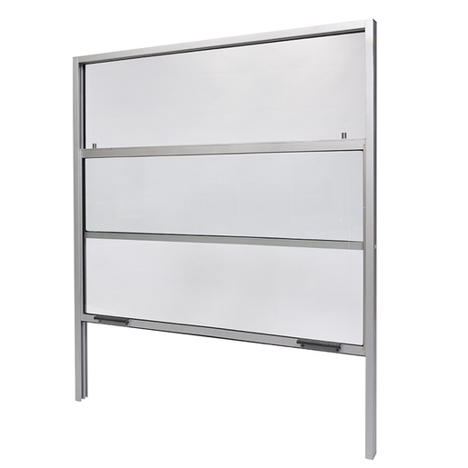 CRL Satin Anodized 36" x 36" Vertical Sliding Service Windows with 1/4 ...