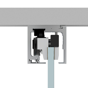 CRL 690 Series Satin Anodized Wall or Ceiling Mount Sliding Door Kit | CRL