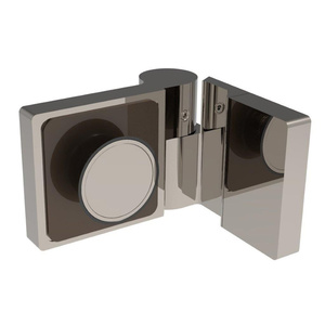 CRL Brushed Nickel Lugano Series Wall Mount Outswing Hinge - For Right ...