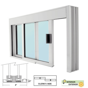 CRL Satin Anodized Standard Size Manual DW Deluxe Service Window ...