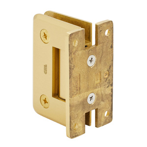 CRL Satin Brass Pinnacle 037 Series Wall Mount 'H' Back Plate Hinge | CRL