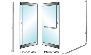 CRL-Blumcraft® Brushed Stainless Right Hand Rail Mount "F" Exterior ...
