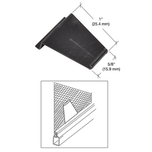 CRL Black Plastic Pull Tabs For Screens - Bulk | CRL