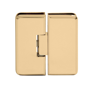 CRL Polished Brass Petite 180 Series 180 Degree Glass-to-Glass Hinge | CRL