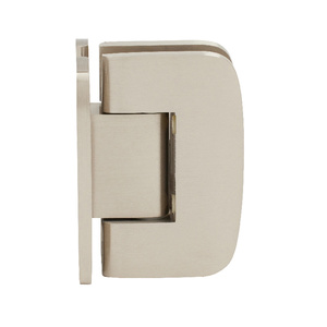 CRL Brushed Nickel Roman 037 Series Wall Mount 'H' Back Plate Hinge | CRL