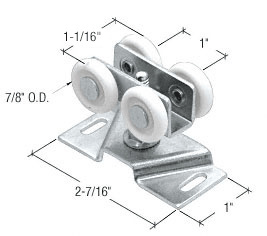 CRL 7/8" Nylon Wardrobe Door Roller | CRL