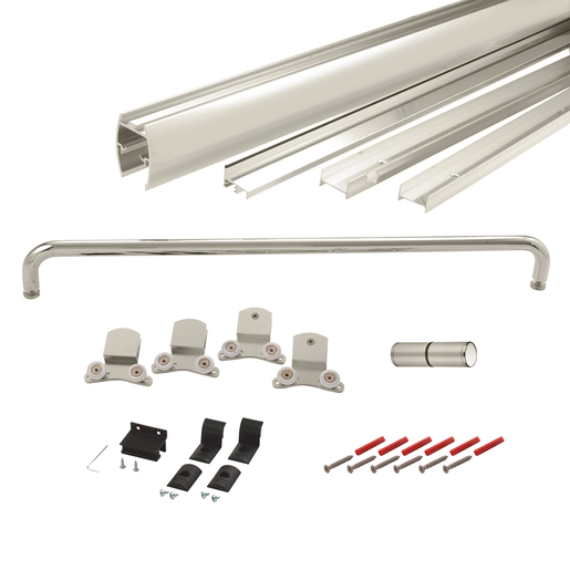 CRL Brushed Nickel 60" x 80" Cottage DK Series Sliding Shower Door Kit ...