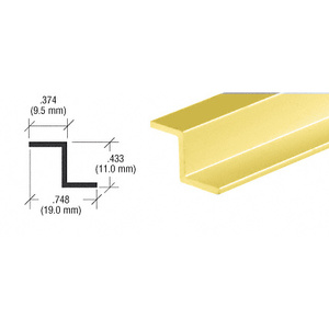 CRL Brite Gold Anodized Z-Bar Aluminum Channel | CRL
