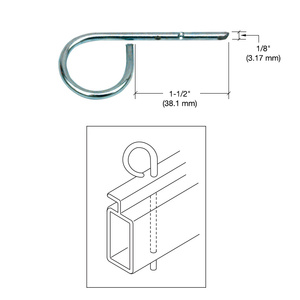 CRL 1/8" Diameter Window Screen Lock Pins for 1" Screen Frame - Pack | CRL