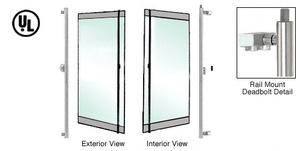 CRL-Blumcraft® Brushed Stainless Left Hand Reverse Rail Mount Keyed ...