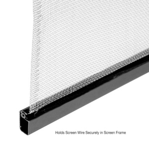 CRL .230" Black Serrated Screen Retainer Spline Bulk 15 Pound Roll ...