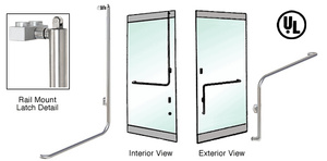 CRL-Blumcraft® Brushed Stainless Right Hand Reverse Rail Mount Retainer ...