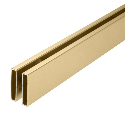 CRL Satin Brass Deluxe 180 Degree Cambridge Series Two Door Bypass ...