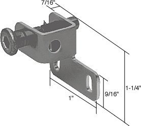 CRL Black Sliding Window "Push-Bolt" Lock | CRL