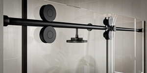 CRL Matte Black Complete 180º Crescent Series Sliding System | CRL