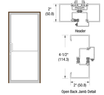 CRL-U.S. Aluminum Clear Anodized Class 1 Thermally Improved Up and Over ...