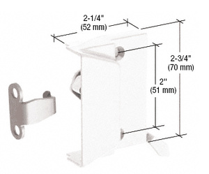 CRL White Window Sash Lock with 2" Screw Holes | CRL